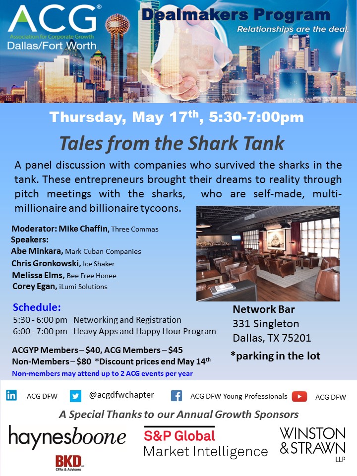 May 2018 Program | ACG Dallas/Fort Worth