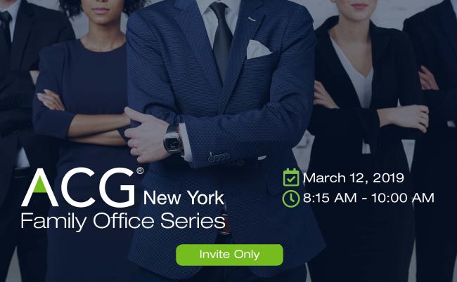 Family Office Breakfast - March 2019 | ACG New York