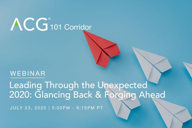 ACG 101 Webinar: Leading Through the Unexpected – 2020: Glancing Back & Forging Ahead | ACG 101 ...