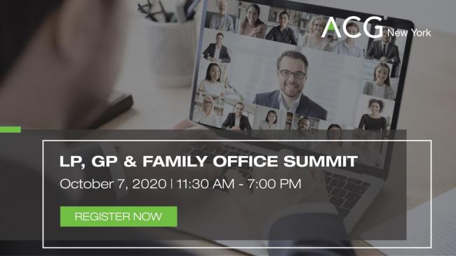 LP, GP & Family Office Summit | ACG U.K.