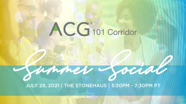 ACG 101 Summer Social: Happy Hour and Networking....Finally! | ACG 101 Corridor