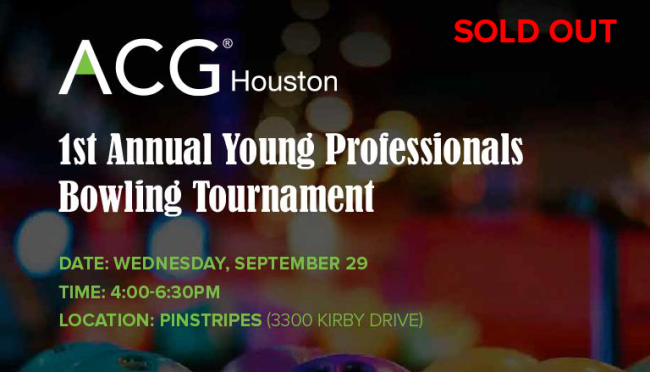 ACG Houston: 1st Annual Young Professionals Bowling Tournament | ACG ...