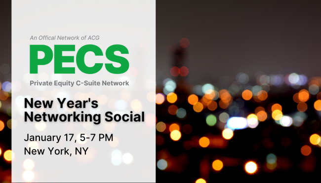 PE C-Suite New Year's Networking Social | ACG Global