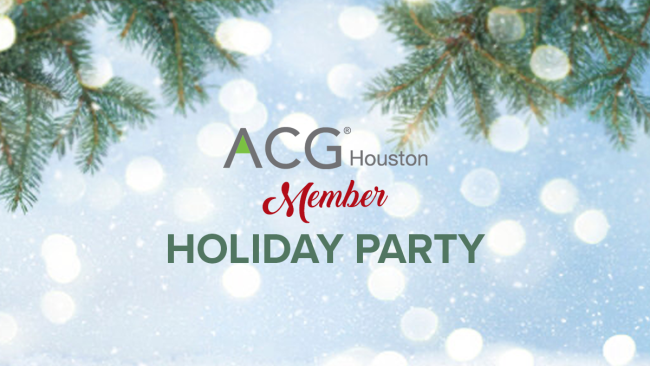 ACG Houston: Member Holiday Party | ACG Houston