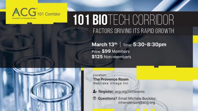 ACG 101 2024 March 13th 101 Biotech Corridor | ACG 101 Corridor