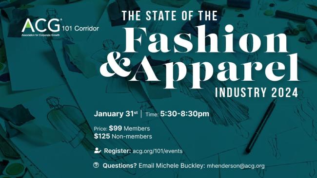 ACG 101 JAN 31 2024 The State of the Fashion Industry | ACG 101 Corridor