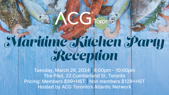 ACG Kitchen Party Social | ACG Toronto