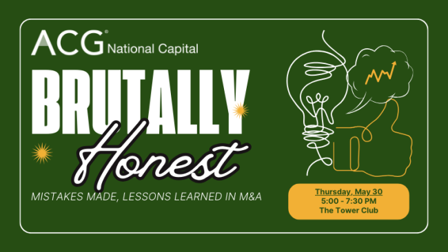 Brutally Honest: Mistakes Made, Lessons Learned in M&A | ACG National ...