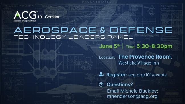 ACG 101 2024 June 5th Aerospace & Defense Technology Leaders Panel ...