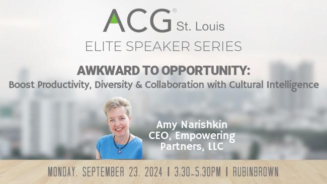 2024 STL Elite Speaker Series featuring Amy Narishkin, CEO of ...