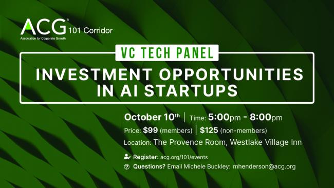 ACG 101 Oct 10th 2024 VC TECH PANEL | ACG 101 Corridor