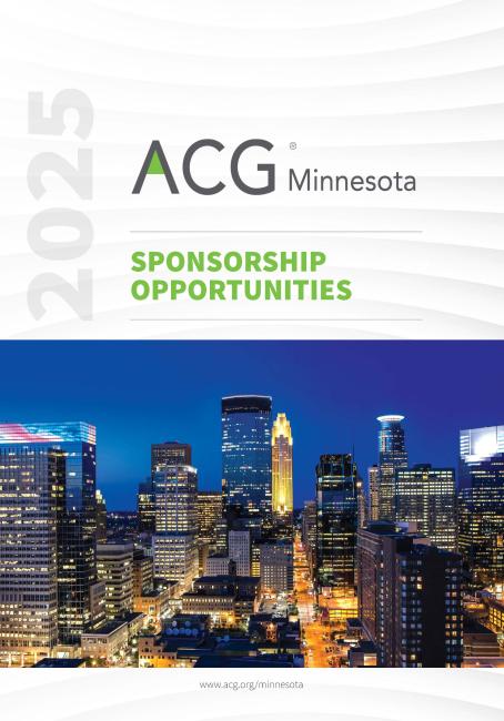 Sponsorship | ACG Minnesota