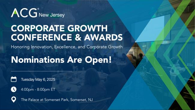 ACG NJ 2025 Corporate Growth Conference & Awards | ACG New Jersey