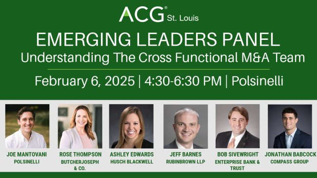 2025 STL | Emerging Leaders Panel | ACG St. Louis
