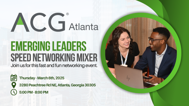 ACG Atlanta Emerging Leaders Spring Speed Networking Mixer | ACG Atlanta