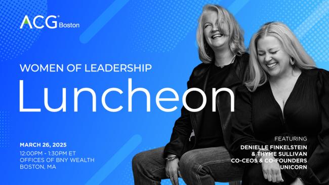 2025 ACG Boston: Women of Leadership Luncheon | ACG Boston