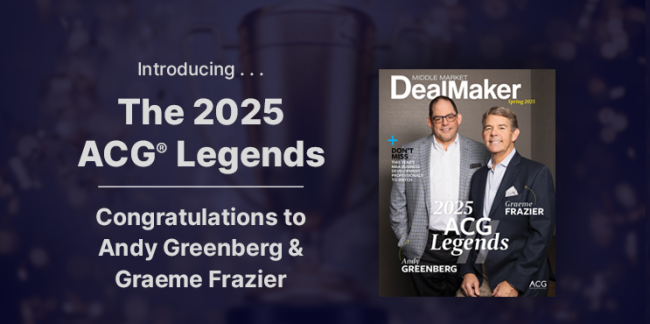 ACG® Names Graeme Frazier and Andrew Greenberg as 2025 Legend Award ...