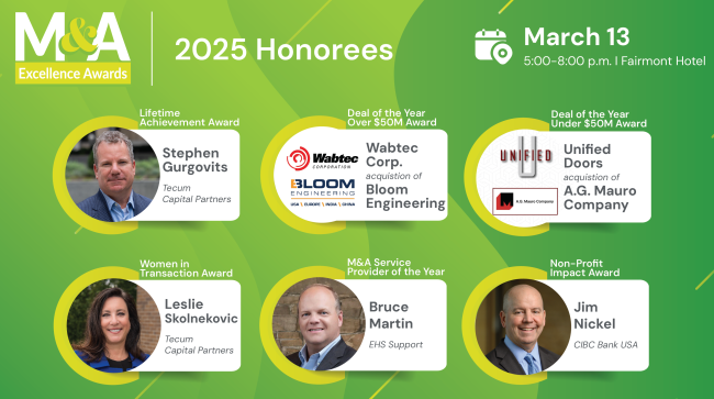 ACG Pittsburgh 2025 M&A Excellence Awards | ACG Pittsburgh