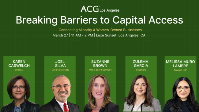 ACG Los Angeles | Breaking Barriers Luncheon & Industry Panel, 2025 ...