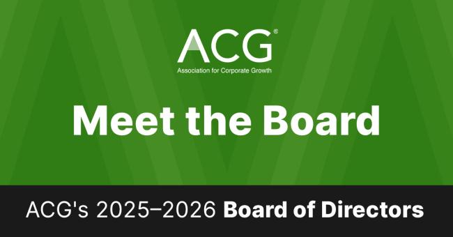 ACG Announces Its 2025-2026 Board of Directors | ACG Global