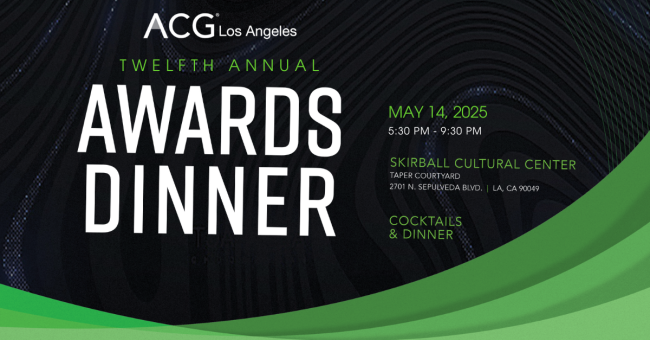 ACG Los Angeles | 2025 Annual Awards Gala | ACG Los Angeles