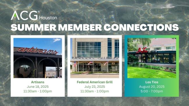 2025 ACG Houston: August Member Only Social | ACG Houston