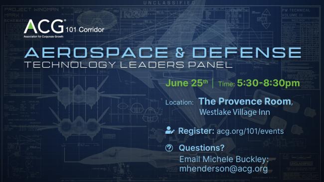 ACG 101 June 25th 2025 Aerospace & Defense Panel | ACG 101 Corridor