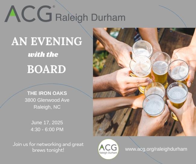 JUN 2025 Raleigh-Durham | An Evening with the Board | ACG Raleigh Durham