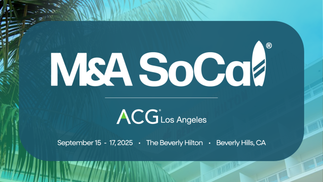 M&A SoCal® 2025 | ACG Los Angeles