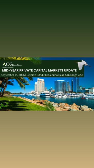 ACG San Diego | Mid-Year Private Capital Markets Update 2025 | ACG San ...