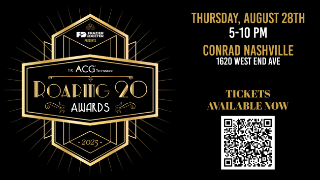 2025 ACG TN Roaring 20 Awards | ACG Tennessee
