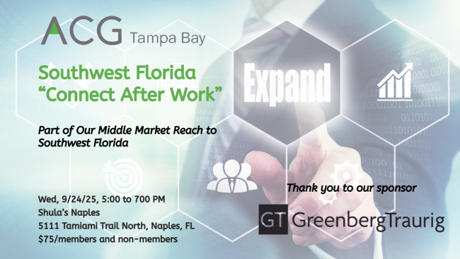 Southwest Florida “Connect After Work" | ACG Tampa Bay