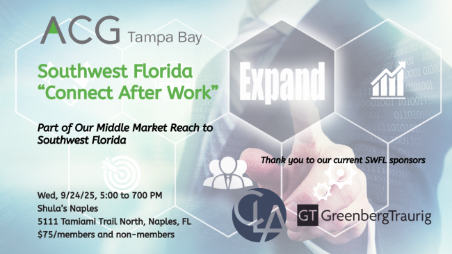 Southwest Florida “Connect After Work" | ACG Tampa Bay
