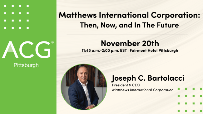 ACG Pittsburgh 2025 November Program | ACG Pittsburgh