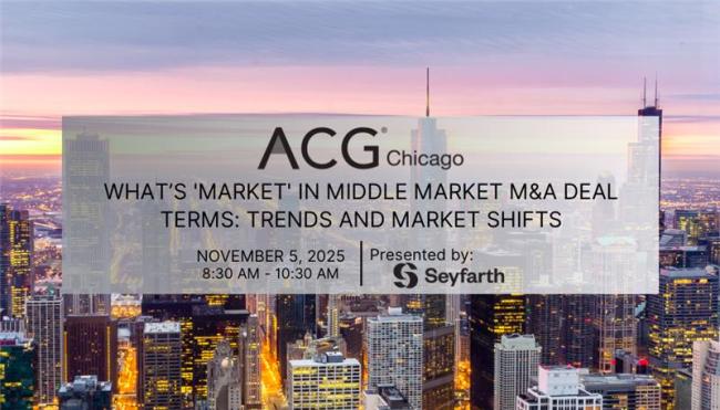 What’s 'Market' in Middle Market M&A Deal Terms: Trends and Market ...