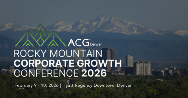 2026 Rocky Mountain Corporate Growth Conference | ACG Denver