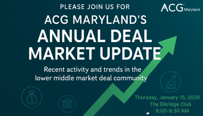 2026 ACG Maryland - Deal Market Update | ACG Maryland