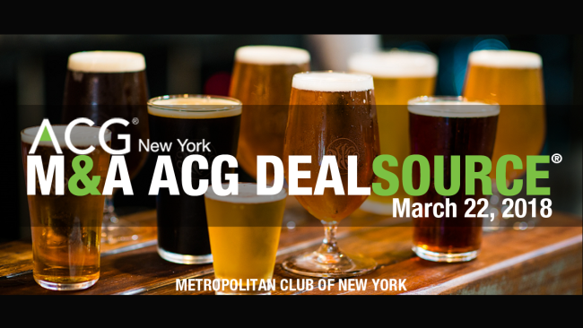 14th Annual M&A DealSource® | ACG New York