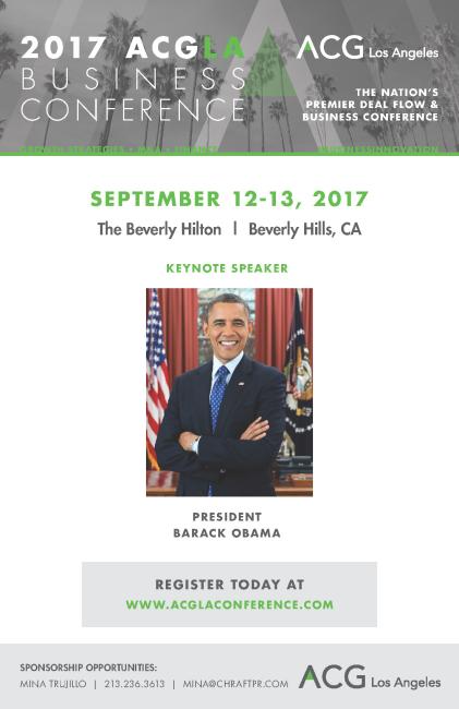 ACG LA Conference CAPITAL CONNECTION 2017 | ACG Los Angeles