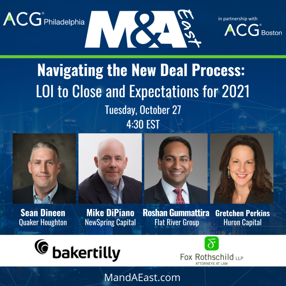 Navigating the New Deal Process and Expectations for 2021 | ACG ...
