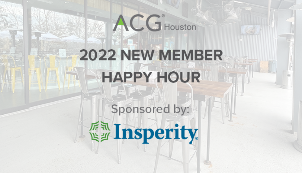 ACG Houston: New Member Happy Hour | ACG Houston