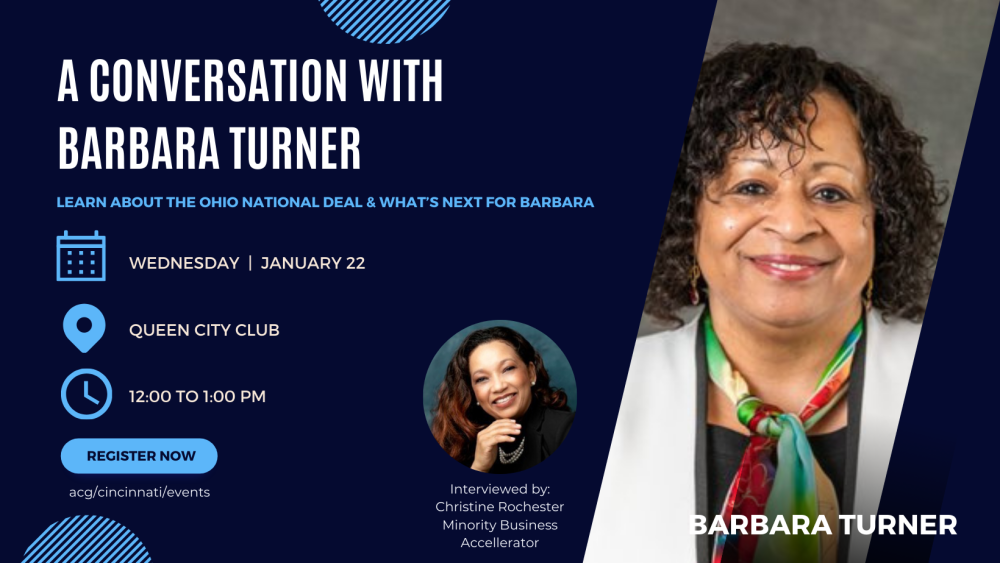 2025 ACG CIN JAN LUNCH: A Conversation with Barbara Turner | ACG Cincinnati