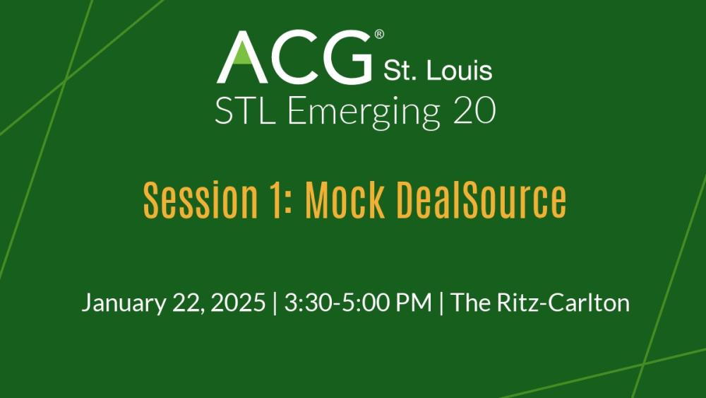 2025 STL | Emerging 20, Session 1: Mock DealSource (By Invitation Only ...