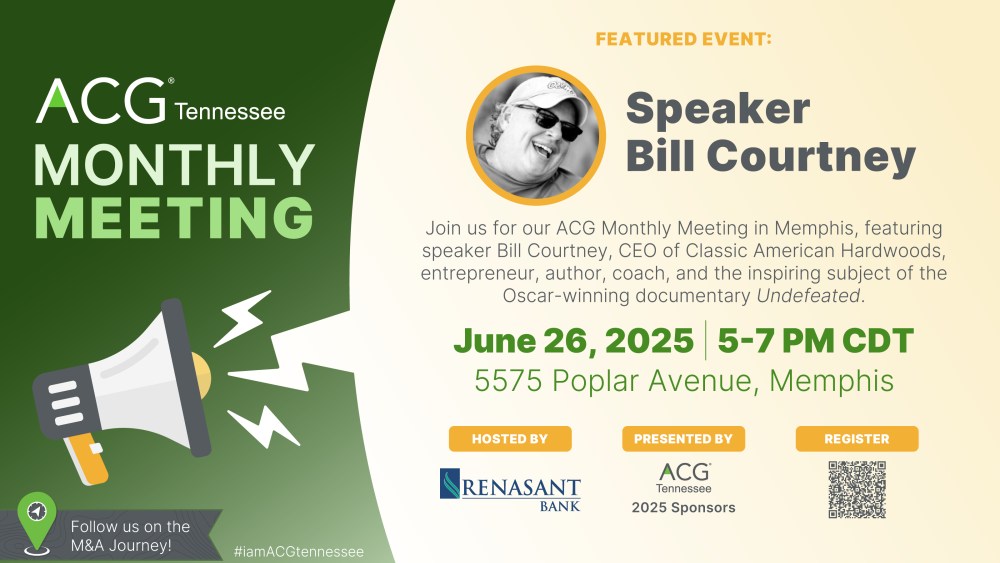 062625 ACG TN Monthly Meeting, featuring Bill Courtney | ACG Tennessee