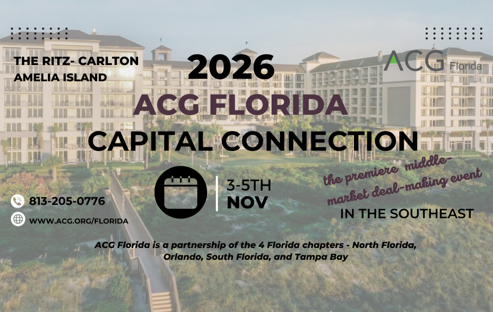 2026 Florida ACG Capital Connection | ACG Florida Capital Connection