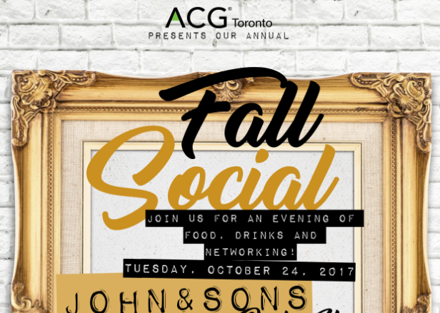 Fall Social | ACG Toronto