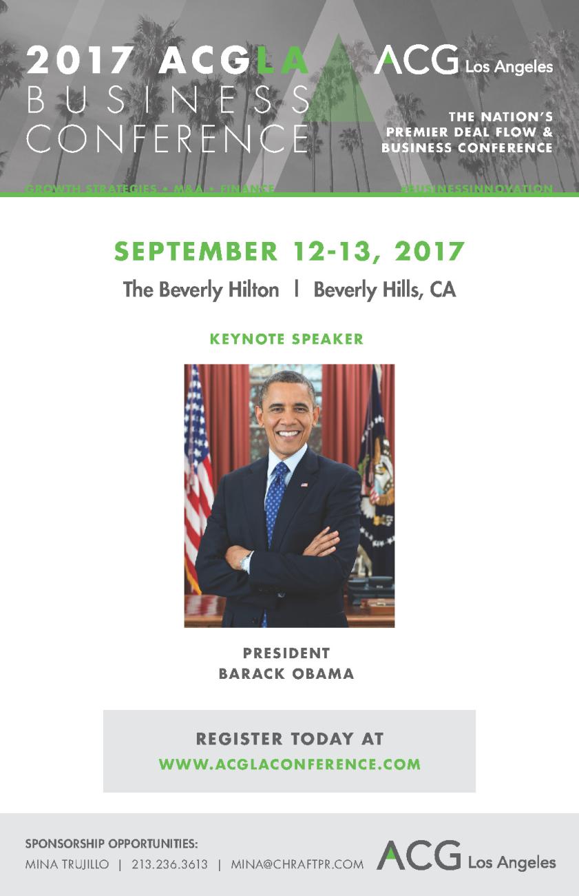 ACG LA Conference CAPITAL CONNECTION 2017 | ACG Los Angeles