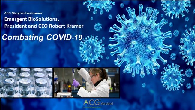 Emergent BioSolutions - Combating COVID-19 | ACG Maryland