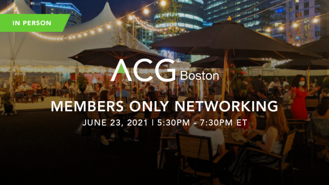 ACG Boston | Members Only Networking | ACG Boston
