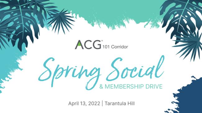 ACG 101 Spring Social & Membership Drive | ACG 101 Corridor